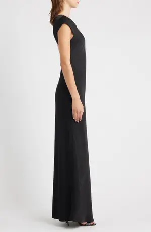 WAYF Johanna Open Back Gown