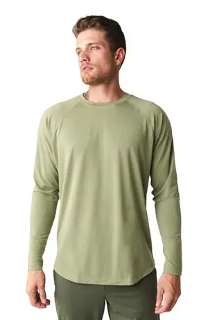 VITALITY Adapt Long Sleeve Crewneck T-shirt - Matcha