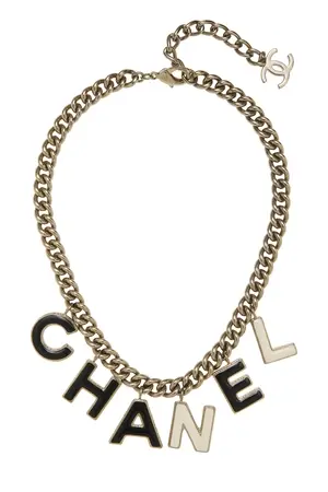 CHANEL Logo Chain Necklace