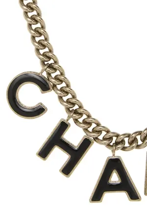 Chanel Logo Chain Necklace
