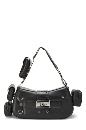Dior Leather Columbus Shoulder Bag - Black