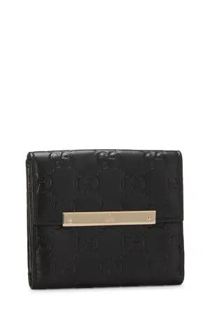 Gucci Ssima French Flap Wallet