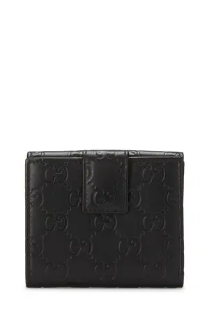 Gucci Ssima French Flap Wallet