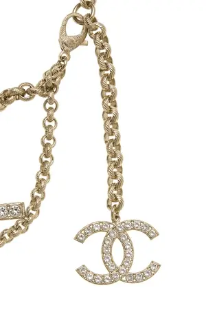 Chanel Crystal Logo Chain Belt