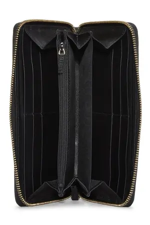Gucci Ssima Britt Zip Around Wallet - Black