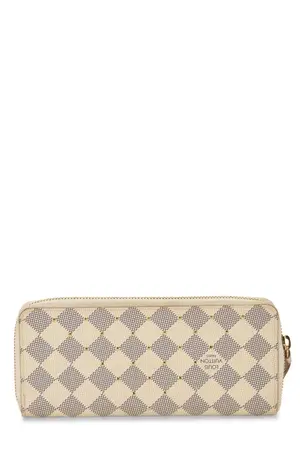 LOUIS VUITTON Damier Azur Studded Clemence Wallet