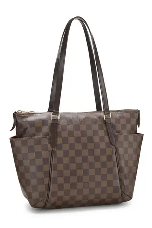 LOUIS VUITTON Damier Ebene Totally Nm Tote - Brown