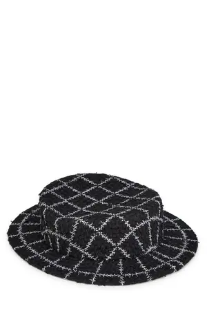 Chanel Boucle Boat Hat - Black