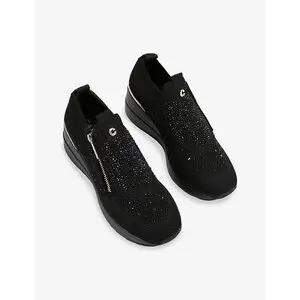 Carvela High-rise Knitted Trainers