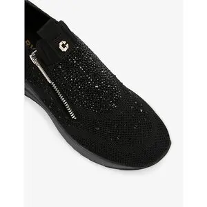 Carvela High-rise Knitted Trainers
