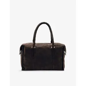 REISS Edie Suede Bowling Bag