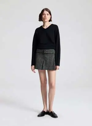 A.L.C. Como Houndstooth Tweed Short