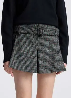 A.L.C. Como Houndstooth Tweed Short
