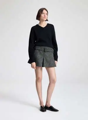 A.L.C. Como Houndstooth Tweed Short