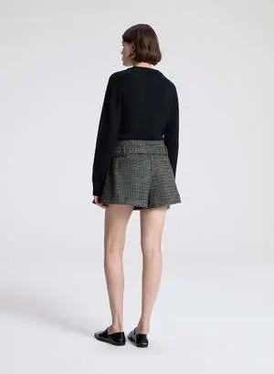 A.L.C. Como Houndstooth Tweed Short