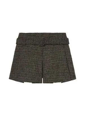 A.L.C. Como Houndstooth Tweed Short