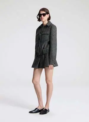 A.L.C. Chase Tweed Jacket - Cognac/forest