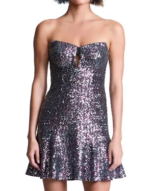 Bcbgmaxazria Sequined Mini Dress