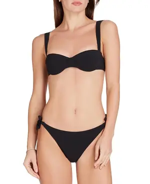 VALIMARE Milos Knotted Bikini Bottom - Black