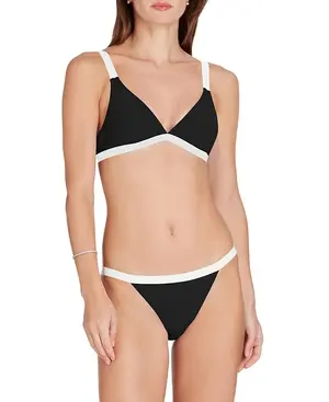 VALIMARE St Barths Colorblock Bikini Bottom - Black