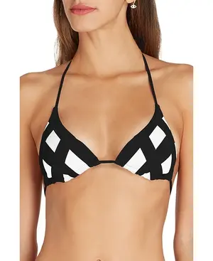 VALIMARE Ibiza Bandage Triangle Bikini Top - Black