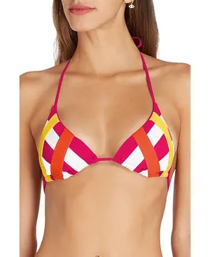 VALIMARE Ibiza Bandage Triangle Bikini Top - Fuscia