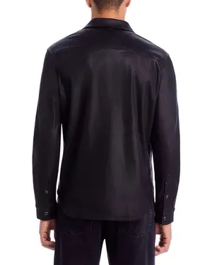 Monfrère Cooper Snap Front Shirt - Coated Noir