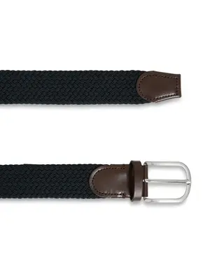 REISS Woven Belt - Navy