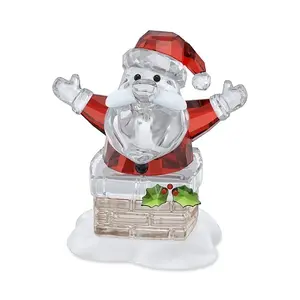 SWAROVSKI Holiday Cheers Santa Claus And Chimney - Red