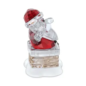 SWAROVSKI Holiday Cheers Santa Claus And Chimney
