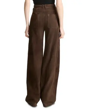 Vince Mid-rise Suede Trousers