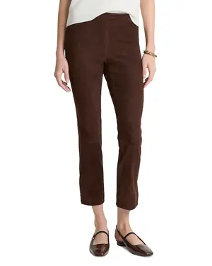 Vince Cropped Suede Trousers