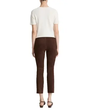 Vince Cropped Suede Trousers