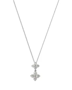 Bloomingdale'S 14k Diamond Pendant Necklace - White Gold