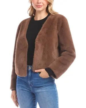 Karen Kane Reversible Faux Fur Jacket