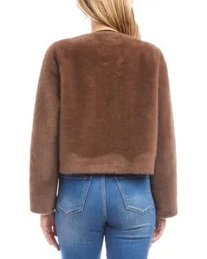 Karen Kane Reversible Faux Fur Jacket