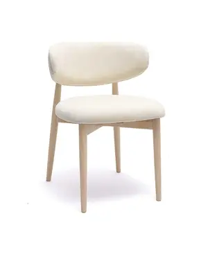 TOV FURNITURE Zinea Performance Textured Velvet Dining Chair - Cream