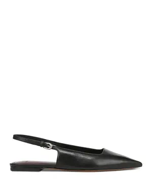 Vince Gracy Slingback Flats - Black