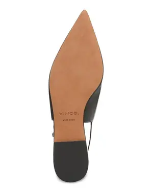 Vince Gracy Slingback Flats - Black