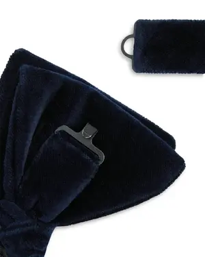 REISS Hike Velvet Bow Tie - Navy