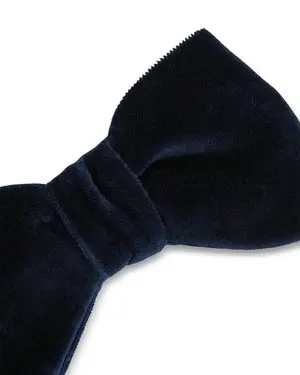 REISS Hike Velvet Bow Tie - Navy