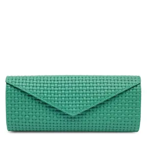 RAPPORT LONDON Charlotte Leather Jewelry Roll - Green