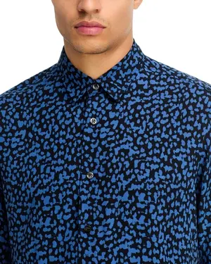 Hugo Printed Straight Fit Button Down Shirt