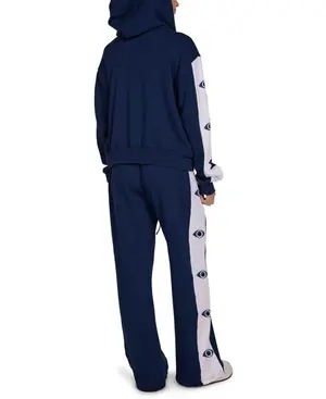 Lauren Moshi Shanley Evil Eye Stripe Hoodie