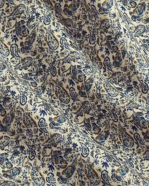 David Donahue Printed Sport Shirt - Sage/ Blue