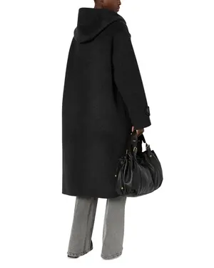 Gerard Darel Mariam Wool Hooded Coat