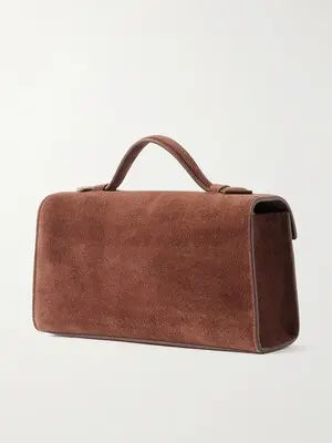Savette Symmetry Pochette Suede Tote - Brown