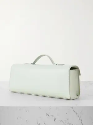 Savette Slim Symmetry Leather Tote - Green