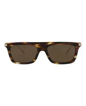 Gucci Square-frame Recycled Acetate Sunglasses - Havana Gold Brown (gg1437s/30014438/003)