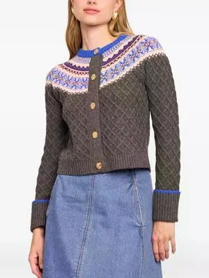 Cara Cara Fairisle Cable-knit Cardigan